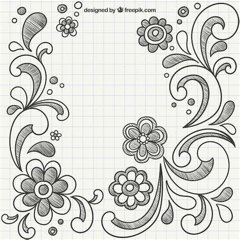 Bordes De Flores En Dibujos Imagui