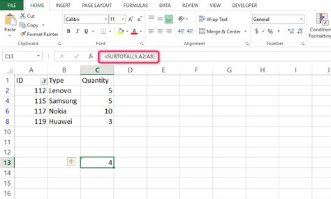 Guide To Counting Cells That Are Filtered In Excel