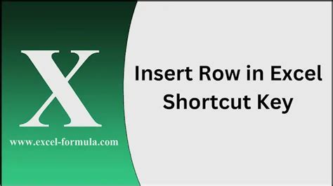 Insert Row In Excel Shortcut Key