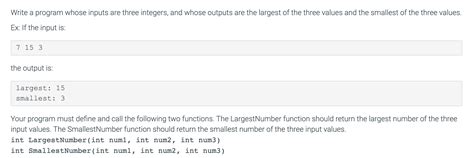 Solved Your Program Must Define And Call The Following Two