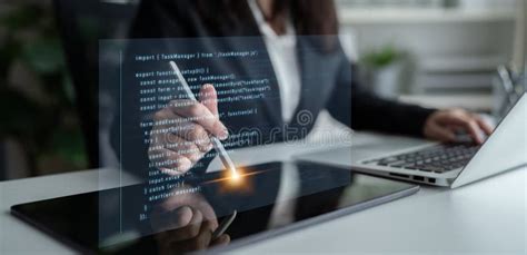 Code For Task Management Ui Functionality Latch Stock Image Image Of