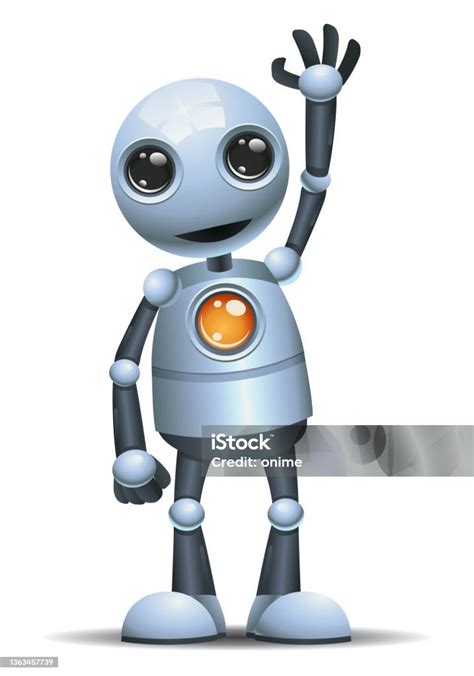작은 로봇의 3d 그림이 도달 로봇에 대한 스톡 벡터 아트 및 기타 이미지 로봇 3차원 형태 등장인물 Istock
