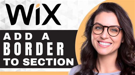 How To Add A Border To A Section On Wix Wix Tutorial 2025 Youtube