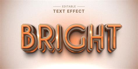 Premium Vector Editable 3d Text Effect Generator Graphic Style Mockup