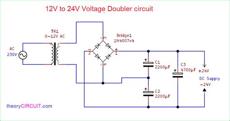 Voltage Doubler Circuit Schematic Wiring Diagram