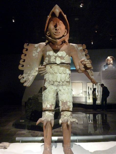 Ancient Aztec Sculpture Of An Eagle Warrior The Most Elite Of All