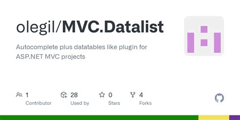 github olegil mvc datalist autocomplete plus datatables like plugin