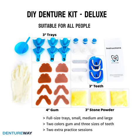 Best Diy Denture Kit Complete Solution For Full And Partial Diy Dentures With Impression