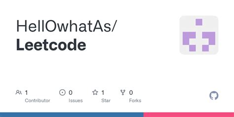 Github Hellowhatasleetcode