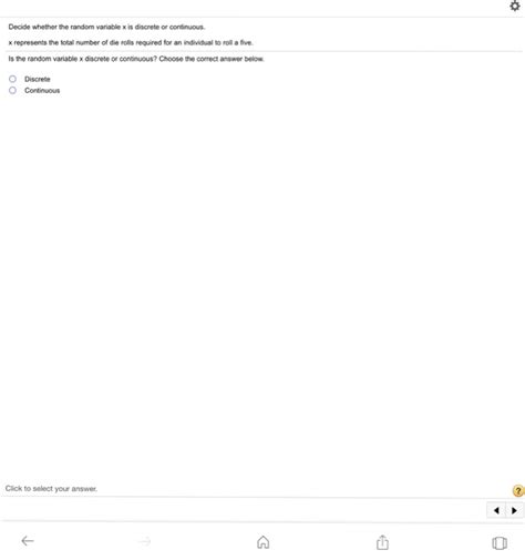 Solved Decide Whether The Random Variable X Is Discrete Or
