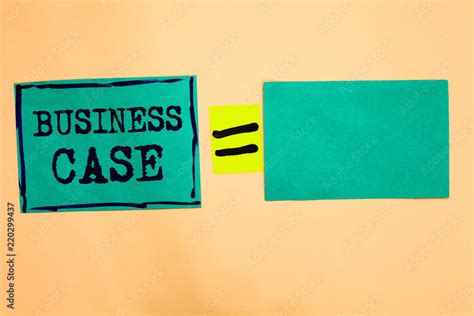 Handwriting Text Business Case Concept Meaning Proposition Undertaking