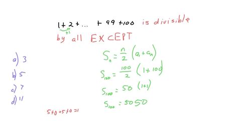 Explain Your Answer1 2 99 100 Is Always Divisible By The