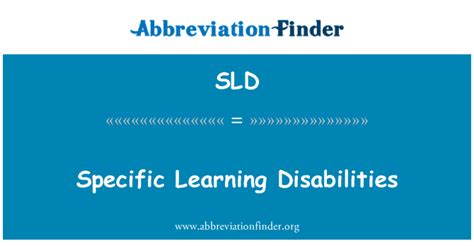 คำจำกัดความของ Sld พิการทางการเรียนเฉพาะ Specific Learning Disabilities