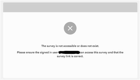 Solved The Survey Is Not Accessible Or Does Not Exist Esri Community