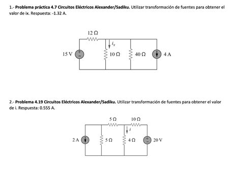 Solved 1 Practical Problem 4 7 Electrical Circuits Chegg Com