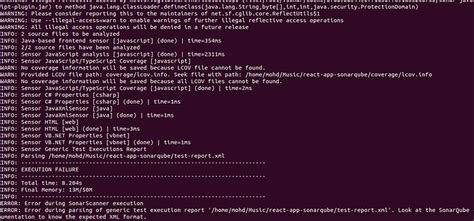 Sonarqube When I Run The Sonar Scanner Got Execution Failure In
