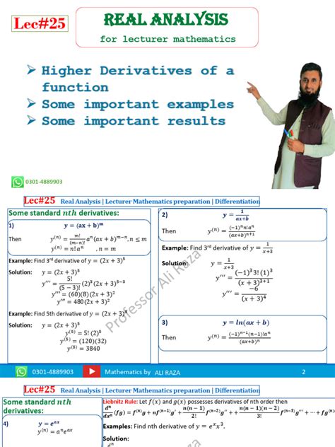 Real Analysis Lec 25 240112 215205 Pdf Function Mathematics Derivative