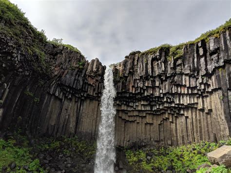 Destination Of The Day Basalt Columns At Svartifoss Waterfall Iceland
