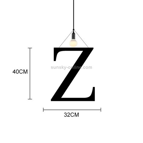 영어 알파벳 펜던트 조명 Led 주방 조명 침대 옆 매달려 램프 천장 램프 따뜻한 흰색 전구 Z