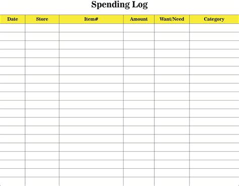 Inventory Log Sheet 10 Free Pdf Printables Printablee Worksheets
