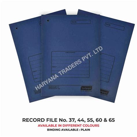 High Quality Record File At Best Price In Delhi Haryana Traders Pvt Ltd