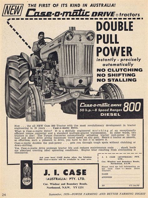 Australian Case O Matic Dealer Ad Yesterdays Tractors Forums