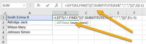 how to☝️ remove the middle name from a full name in excel spreadsheet