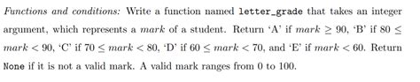Solved Functions And Conditions Write A Function Named