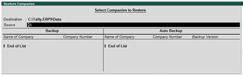 Tally ERP Backup And Restore Tally Data