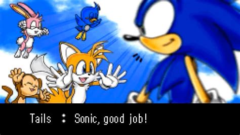 Artwork From Sonics Ending In ‘sonic Rush Sonic The Hedgeblog