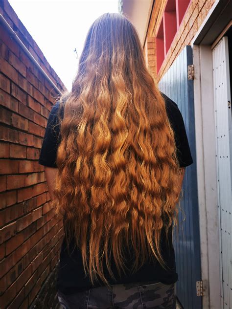 Easy Curl After Wearing A Braid For A Day Or Two About Years Of Growth With Occasional Tip