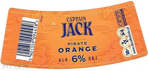 Captain Jack Pirat Orange Rum W Piwo Mania Etykiety Piwne W