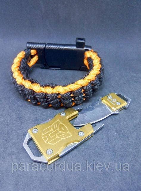 Браслет Выживания Из Паракорда с Ножом Track Knot — Купить Недорого на Bigl Ua 902596892
