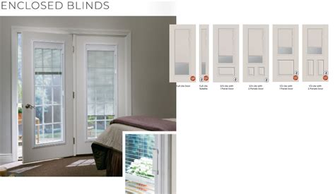 Enclosed Blinds Door Glass Insert Door Glass Kit