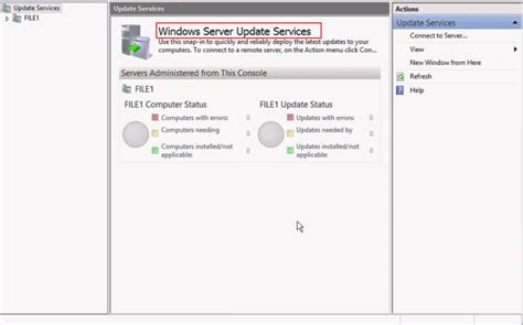 fix wsus administration console unable to connect wsus server via