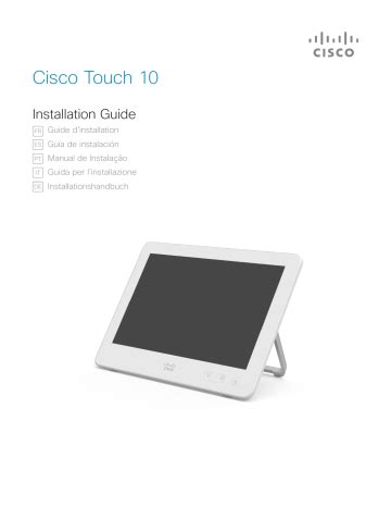Cisco TelePresence Touch Installation Guide Manualzz