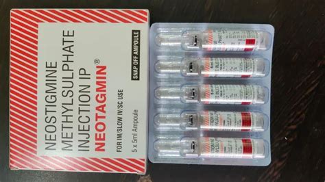 Neon Liquid Neostigmine Injection Packaging Size 5 Ampoules As Directed By Doctor At Best