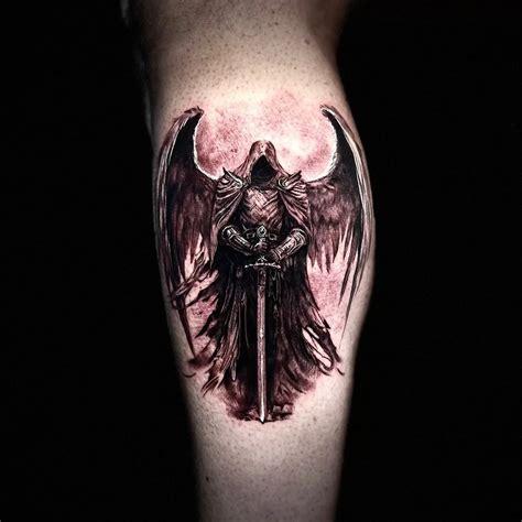 28 Trending Angel Of Death Tattoo Designs And Meaning