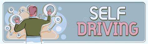 Handwriting Text Self Driving Business Concept Autonomous Vehicle Ability To Navigate Without