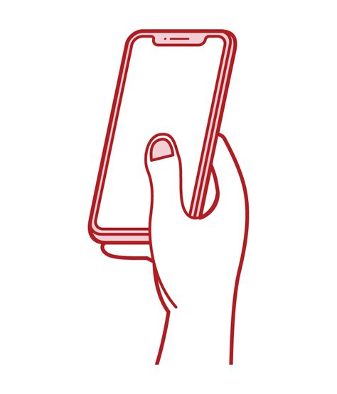 스마트 폰을 작동하는 손 그림 무료 일러스트 소재집 Kukukeke