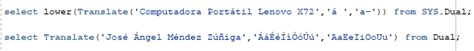 Quitar Acentos Mediante Una Consulta Sql En Oracle Scyasig