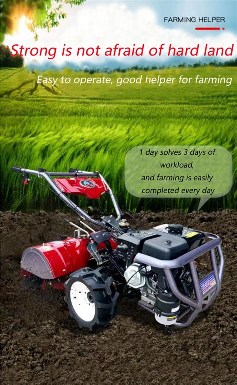 Mini Land Cultivation Machine 7hp Farm Mini Diesel Motocultor Power