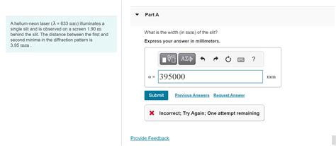 Solved A Helium Neon Laser Lambda 633 Nm Chegg Com