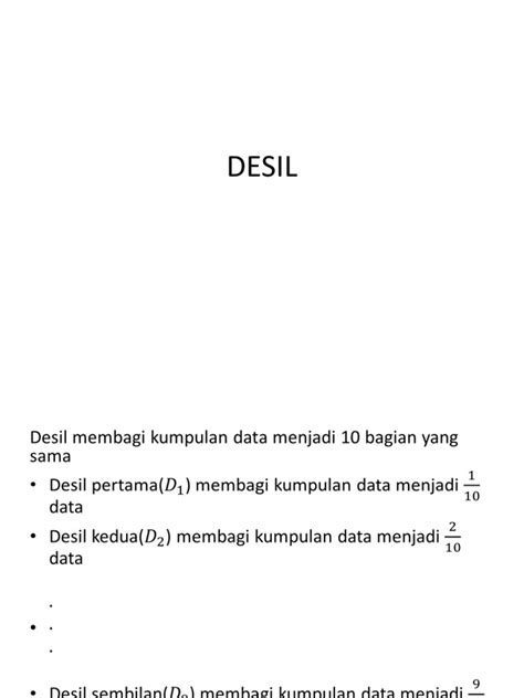 Desil Dan Persentil Data Tunggal Dan Data Kelompokpptx Pdf