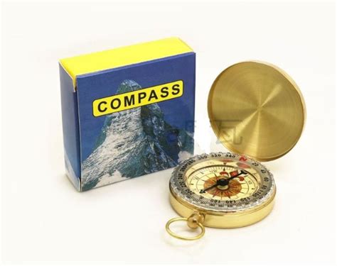 Metal Flip Compass Outdoor Compass Pocket Watch Copper Compass Zambeel