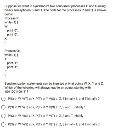 solved suppose we want to synchronize two concurrent