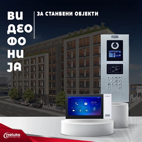 Deluks Distribution 🔘Надворешен панел за повикување · Широк агол на