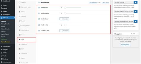 how to create gallery custom links in wordpress modula