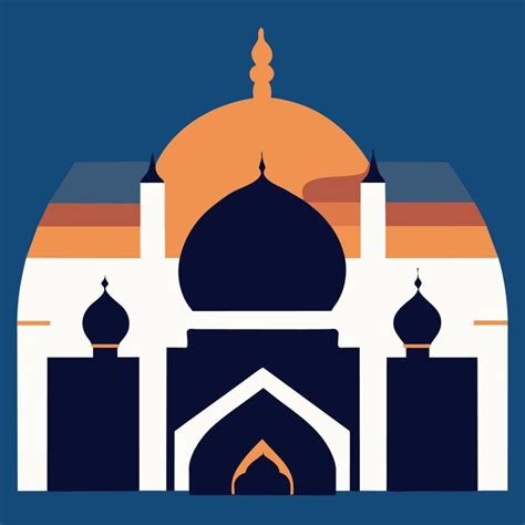 Premium Vector Islamic Symbol Vector Mosque Silhouette Artistic Design