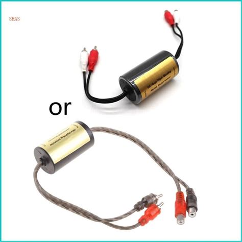 Shas Noise Sound Interference Eliminator Ground Loop Isolator Noise Filters For Car Shopee